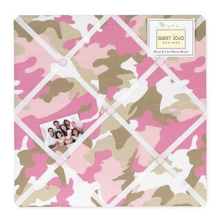 Sweet JoJo Designs Pink and Khaki Camo Bulletin Board - Bed Bath ...