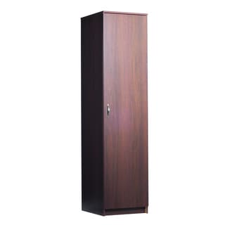 akadaHOME 72-inch Single Door Walnut Storage Cabinet - Brown - 72 ...