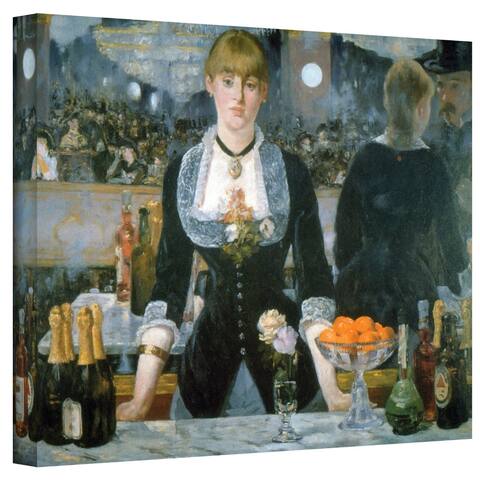 Edouard Manet 'A Bar at The Folies-Bergere' 36x48 Gallery Wrapped ...