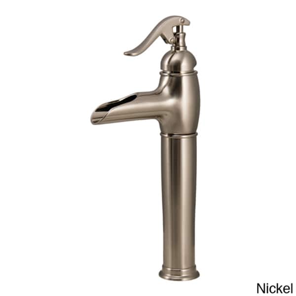 Water Creation Water Pump Style Vessel Faucet with Waterfall Spout ...