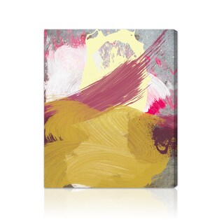 Oliver Gal 'Number 3' Abstract Wall Art Canvas Print - Yellow, Pink ...