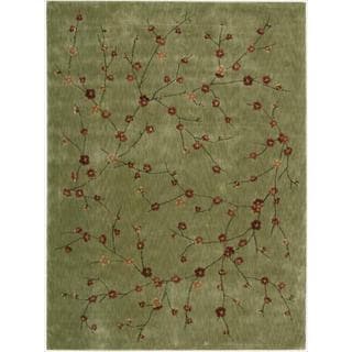 Chambord Cherry Blossom Green Rug - 5'6" x 7'5" - Bed Bath & Beyond ...