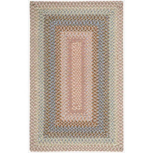 099446126597 UPC - Hand Woven Craftworks Braided Coral Multi Color Rug ...