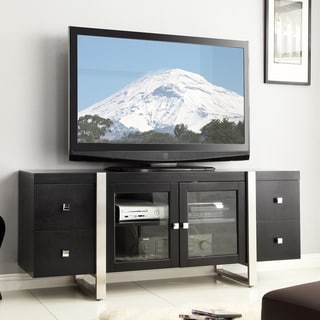 Black Tyrone 57-inch TV Stand - Bed Bath & Beyond - 7674191