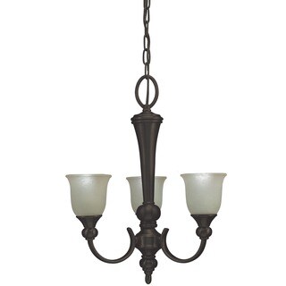 Aztec Lighting Olde Bronze 3-light Chandelier - Bed Bath & Beyond - 7676483