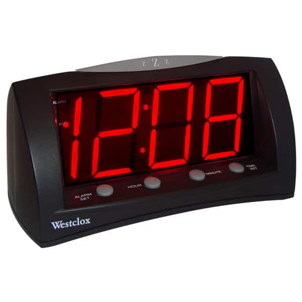Extra Large LED Display Alarm Clock - Bed Bath & Beyond - 7682850