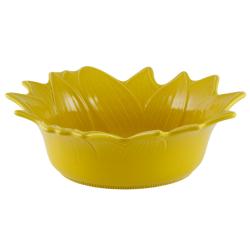 Appolia French Ceramic Lemon Yellow Sunflower 4-qt Serving Bowl - Bed ...