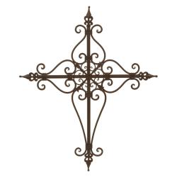Wrought Iron Cross Wall Decor - Bed Bath & Beyond - 6209091