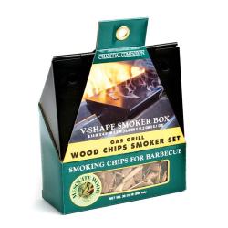 Charcoal Companion Nonstick Gas Grill V Shape Smoker Box - Bed Bath ...