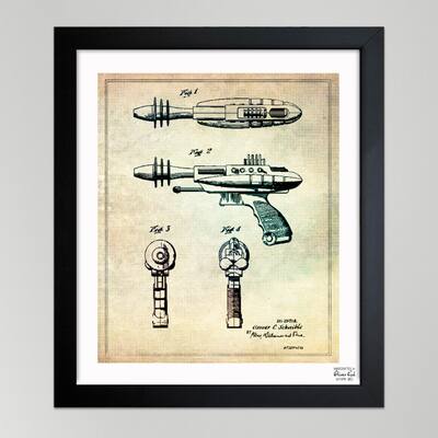 Oliver Gal 'Schaible, Pyrotomic Disintegrator Pistol, 1953' Framed Art ...