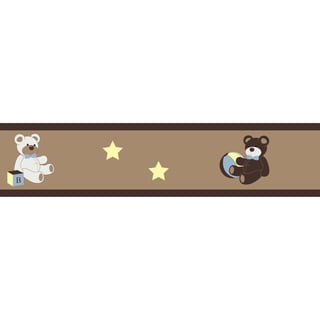 Sweet JoJo Designs Chocolate Teddy Bear Wall Border - Bed Bath & Beyond ...