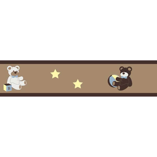 Sweet JoJo Designs Chocolate Teddy Bear Wall Border - Bed Bath & Beyond ...