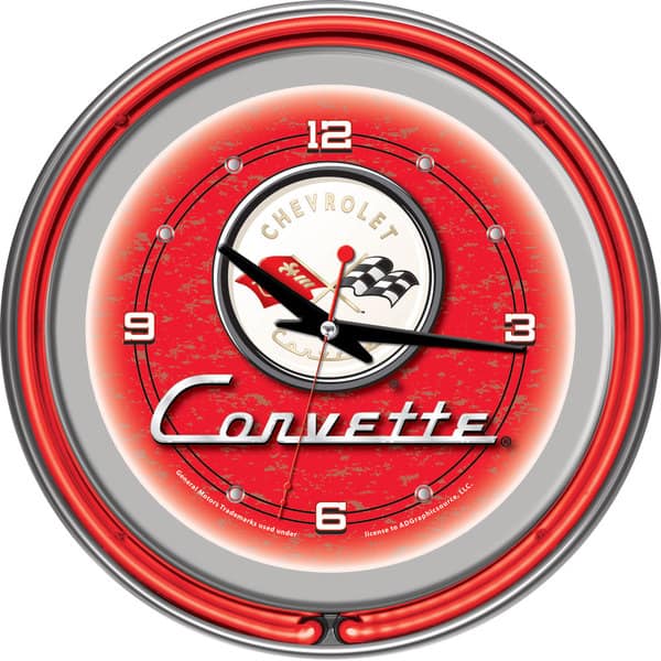 Corvette C1 Red Neon Clock - Bed Bath & Beyond - 7712089