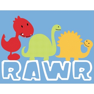 'Dino Rawr' Print Art - Bed Bath & Beyond - 7712419