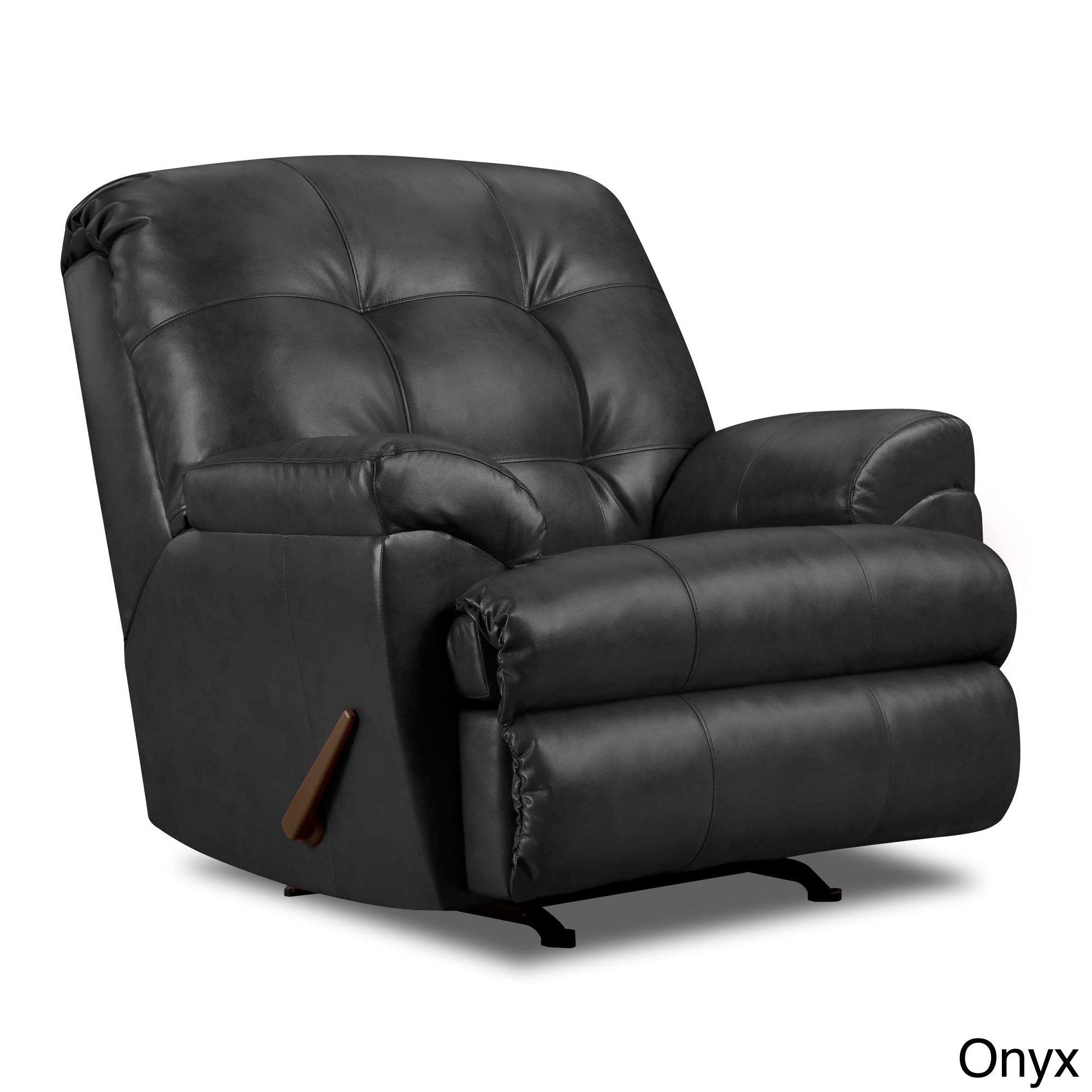 Simmons Upholstery Windsor Bonded Leather Rocker Recliner | atelier ...