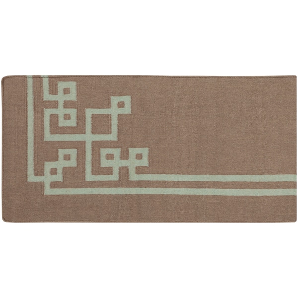 Hand-woven Adam Flatweave Reversible Taupe Wool Area Rug - 2' x 3 ...