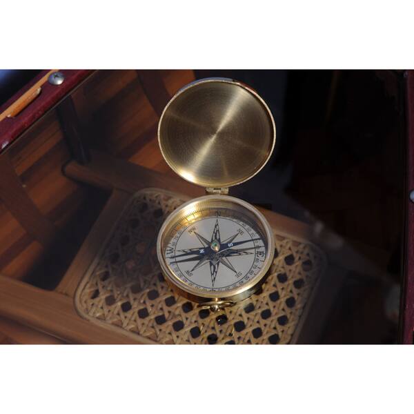 Old Modern Handicrafts Brass Replica Marine Compass - On Sale - Bed ...
