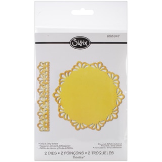 Sizzix Thinlits Die-Doily & Doily Border - Bed Bath & Beyond - 7729210