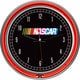 NASCAR Chrome Double Ring Neon Clock - Red/Silver/White - Bed Bath ...
