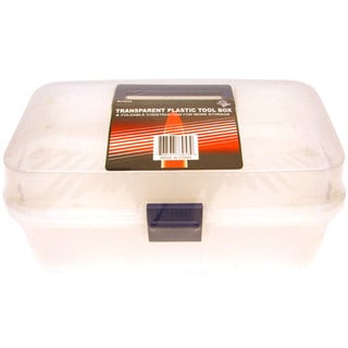 Stalwart Folding Transparent Plastic Tool Box - Bed Bath & Beyond - 7731428