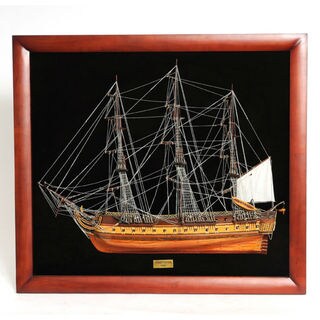 Old Modern Handicrafts USS Constitution Half-Hull Model Ship - Bed Bath ...