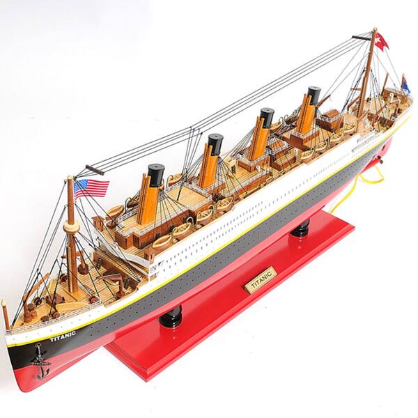 Old Modern Handicrafts Titanic Model Ship With LED Lights - Bed Bath ...