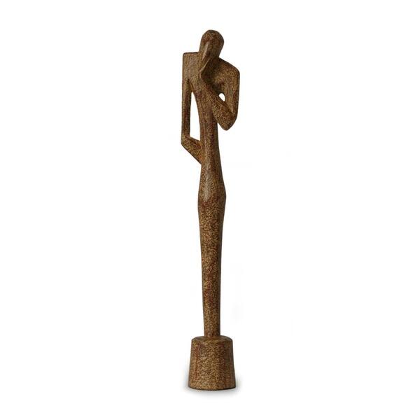 Sese Wood 'Introspection' Sculpture , Handmade in Ghana - Bed Bath ...