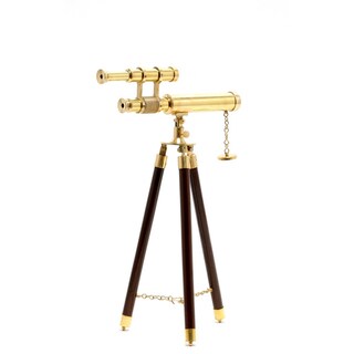 Old Modern Handicrafts Miniature Harbor Telescope with Stand - Bed Bath ...
