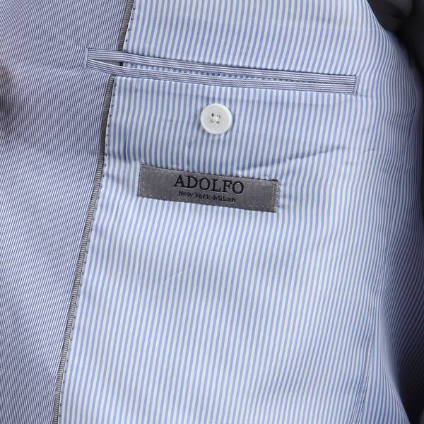 Adolfo Men's Blue and White Pinfeather 2-button Suit (As Is Item) - Bed ...