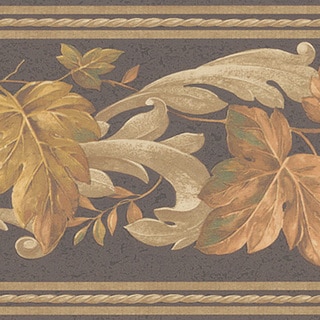Brown Scroll Border Wallpaper - Bed Bath & Beyond - 7785071