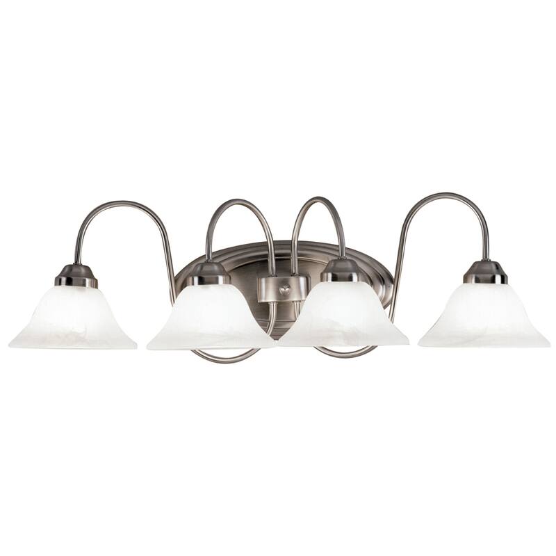 Aztec Lighting Transitional 4-light Brushed Nickel Wall Sconce ...