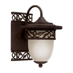 Aztec Lighting Transitional 1-light Tannery Bronze Outdoor Wall Light ...