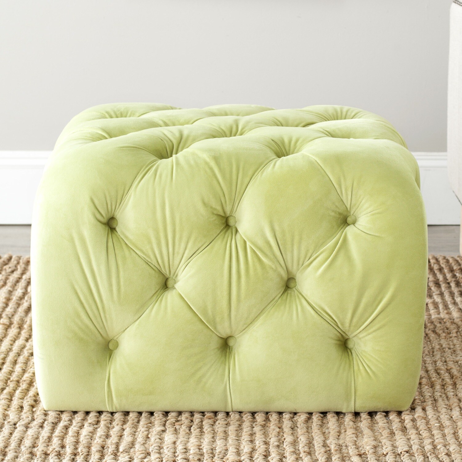 Lime green ottoman store