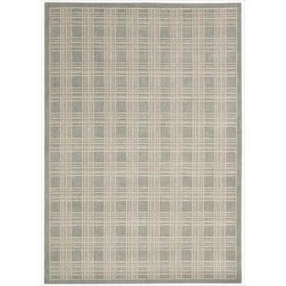 Kailash Light Grey Plaid Print Rug - 5'3" x 7'5" - Bed Bath & Beyond ...
