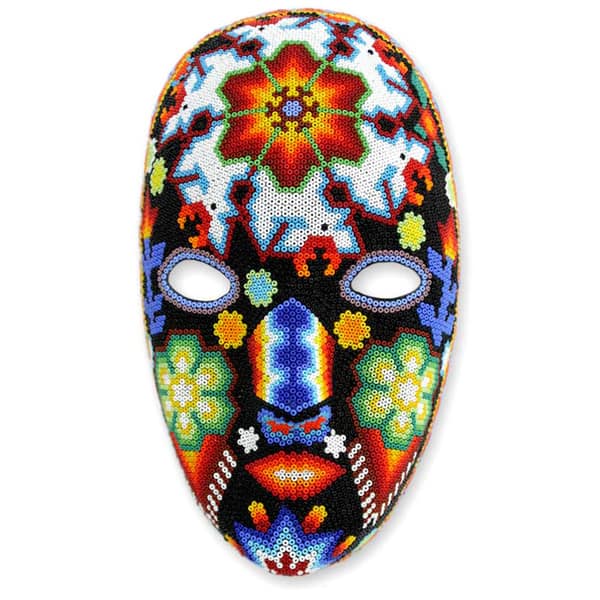 Handmade Beadwork Dance of the Deer Huichol Mask (Mexico) - Bed Bath ...