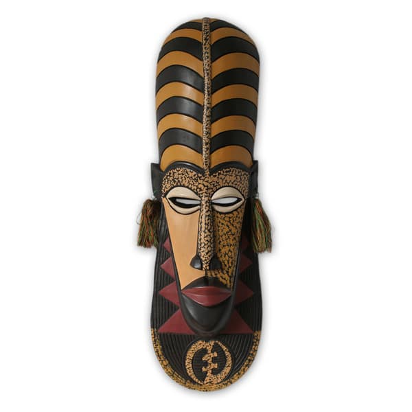 Handmade Sese Wood 'Ashanti Wisdom' African Mask (Ghana) - multi - Bed ...