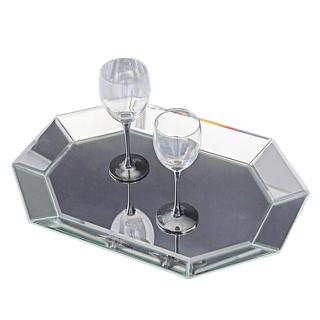 Octagonal Decorative Mirrored Tray - Bed Bath & Beyond - 7857780