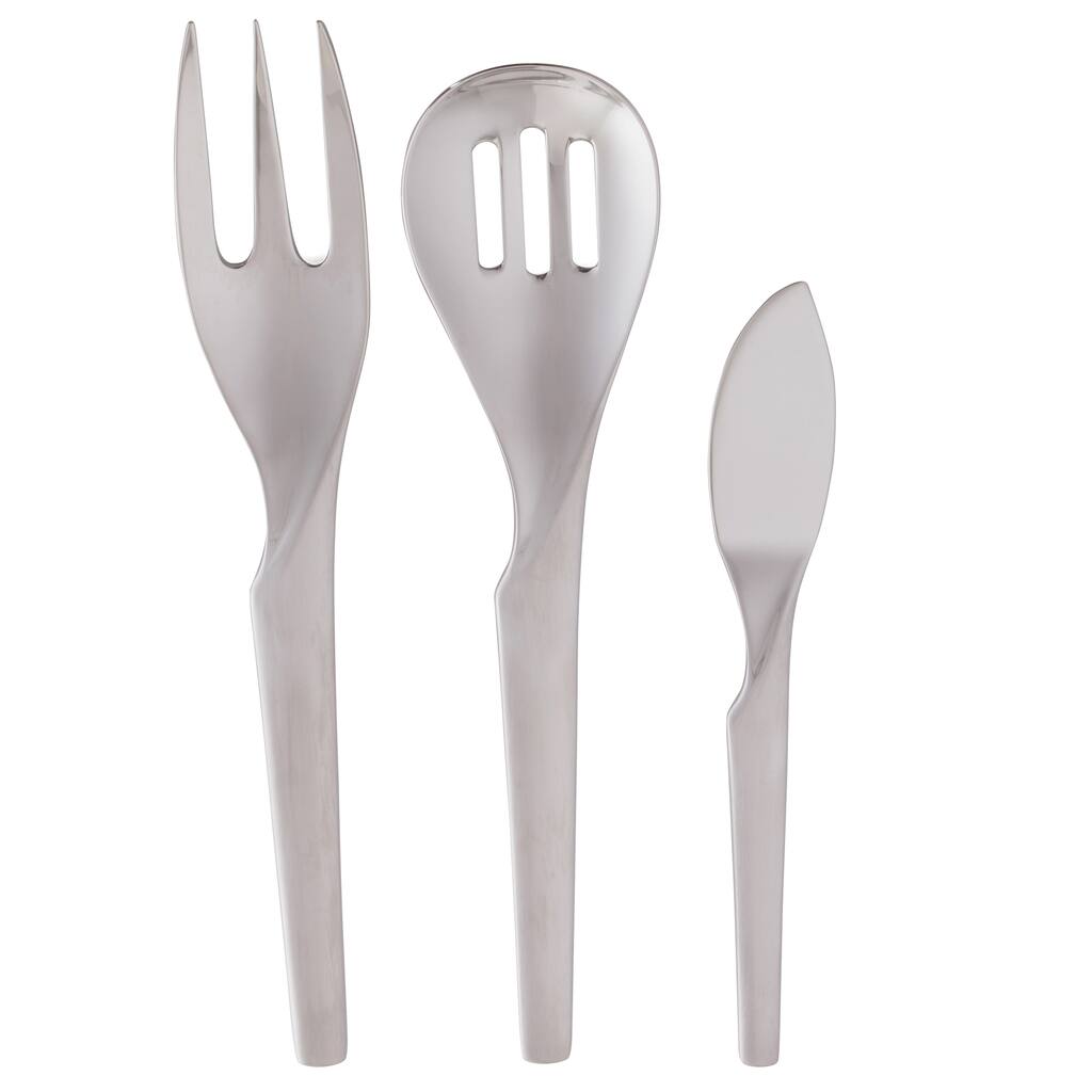 Yamazaki Bradon 3-piece Serving Flatware Set - Overstock - 7858309
