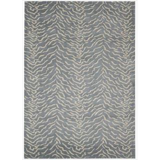 Kailash Animal Print Blue Rug - 7'9 x 10'10 - Bed Bath & Beyond - 7860780