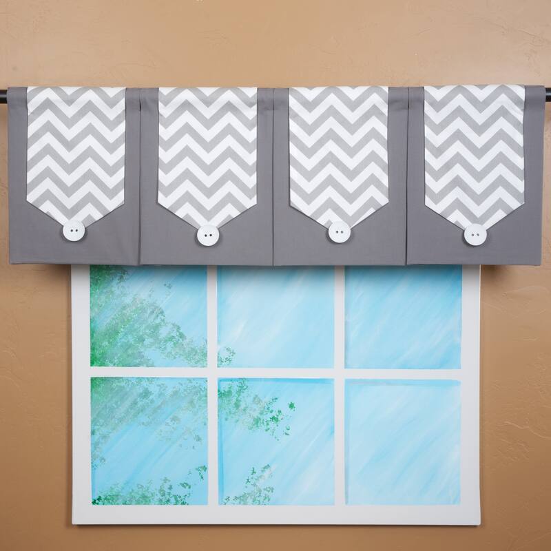 Design Your Valance Four-panel Chevron Valance - Overstock - 7870057
