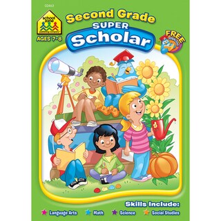 Second Grade Super Scholar Workbook - Bed Bath & Beyond - 7879073