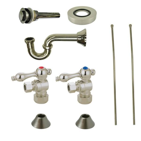 Decorative Vessel Sink Satin Nickel Plumbing Supply Kit without ...