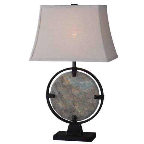 Penfield 28-inch Natural Slate Table Lamp - Overstock - 7896601