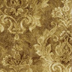 Antique Gold Damask Rug (5' x 8') - Bed Bath & Beyond - 6751225