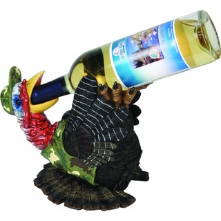 Rivers Edge Hand-painted Turkey Wine Bottle Holder - Bed Bath & Beyond ...