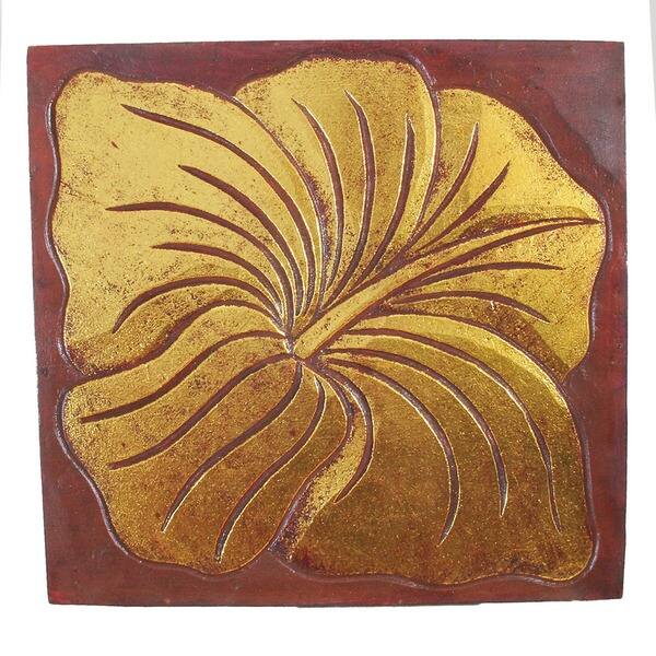 Hand-Carved 'Puc-Flower' Wall Panel, Handmade in Indonesia - Bed Bath ...
