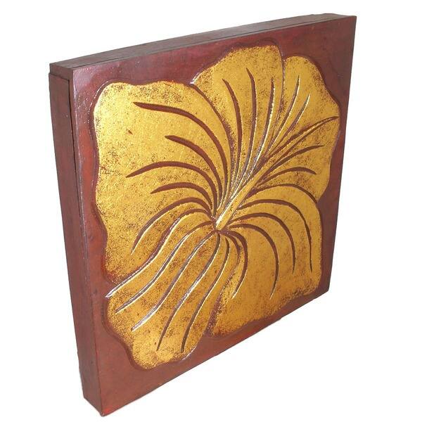Handmade Puc-Flower Wall Panel (Indonesia) - Bed Bath & Beyond - 7918617
