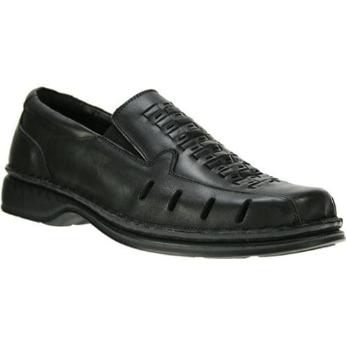 Shop Men's Spring Step Alex Black Leather - Free Shipping Today ...