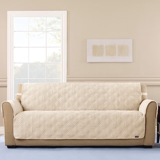 Sure Fit Cream Variegated Corduroy Sofa Cover - Bed Bath & Beyond - 7951836