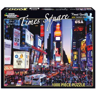 White Mountain Puzzles Times Square 1000 Piece Jigsaw Puzzle - Bed Bath ...